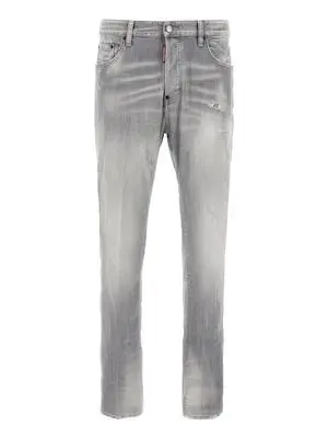 Dsquared2 642" Cotton Denim Jeans - Gray