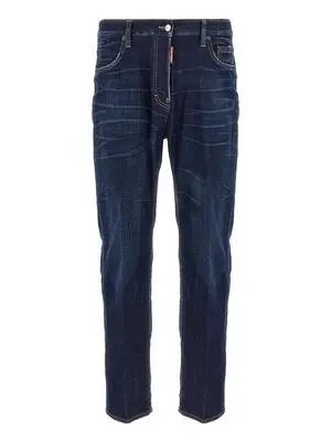 Dsquared2 642 Stretch Cotton Denim Jeans - Blue