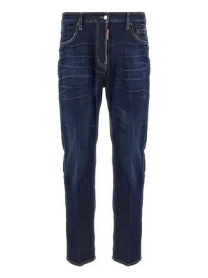 Dsquared2 642 Stretch Cotton Denim Jeans - Blue