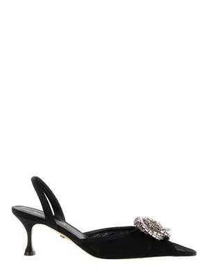 Mach & Mach Galaxy" Slingback - Black