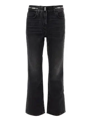 Givenchy Black Wash Cotton Jeans - Multicolor