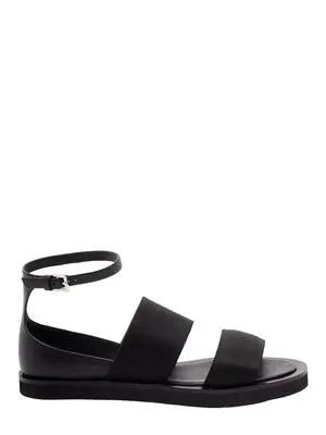Max Mara Leather Flat Sandals - Multicolor