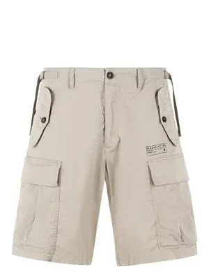 Dsquared2 Beige Cotton Cargo Bermuda Shorts - Cream