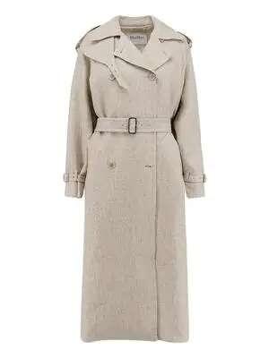 Max Mara Linen Trench Coat - Multicolor