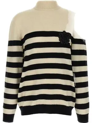 Balmain BALMAIN Marinière Striped Wool And Cashmere Sweater Multicolor