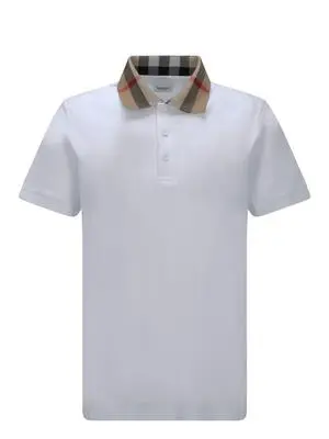 Burberry Cody Cotton Polo Shirt - White