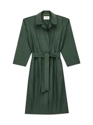 Saint Laurent Belted Trench Coat - Multicolor