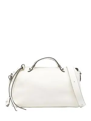 Fendi Calf Leather Tote Bag - White