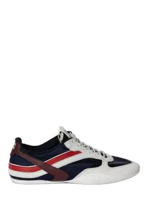 Miu Miu Gymnasium Technical Fabric And Suede Lace-up Sneakers - Blue