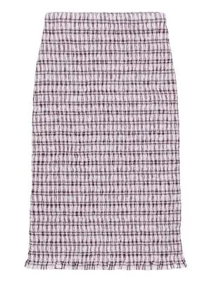 Prada Elasticated Waistband Skirt - Pink