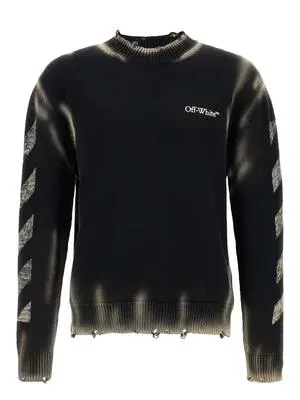 Off-White Diag Arr Corrosion Sweater - Black