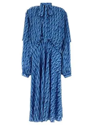 Balenciaga Printed Polyester Dress - Multicolor