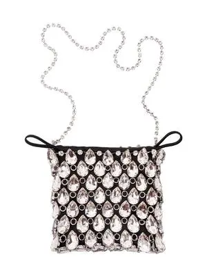 SELF-PORTRAIT Crystal Chainmail Mini Bag - Multicolor