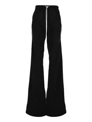 Rick Owens Wide-leg Silk Pants With Drawstring - Black