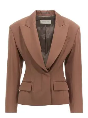 Dries Van Noten Bohana Wool Blazer - Brown