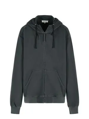 MAISON MARGIELA Cotton Zip-up Hoodie - Gray