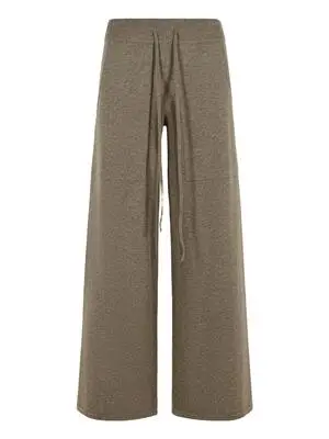 LISA YANG Omi Truffle Cashmere Wide Leg Pants - Brown