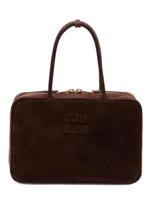 Miu Miu Suede Beau Bag - Brown