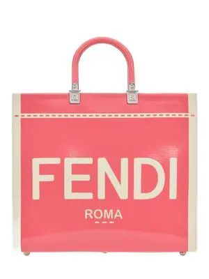 Fendi Two-tone Canvas Medium Sunshine Shopping Bag - Multicolor