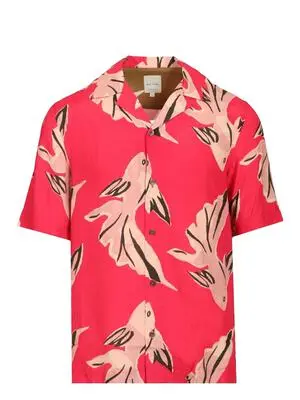 Paul Smith Viscose Shirt With Fish Motif - Multicolor