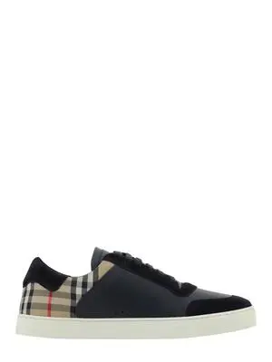Burberry Stevie Sneakers With Archive Check Detail - Multicolor