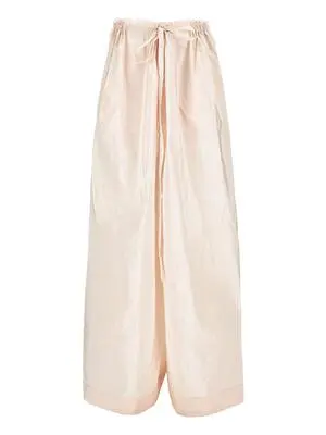 DANIELA GREGIS Wide-leg Silk Trousers - Multicolor