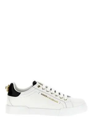 Dolce & Gabbana DOLCE & GABBANA 'Portofino' Calf Leather Sneakers Multicolor