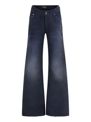 Balenciaga Curved Waist Jeans - Blue