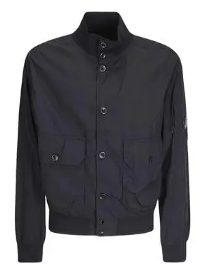 C.P. COMPANY Chrome-r` Button Bomber Jacket - Multicolor