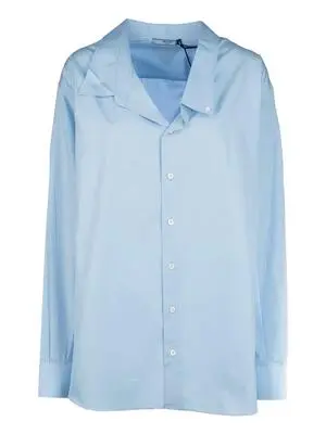 Prada PRADA Button-Up Shirt With Classic Collar Multicolor