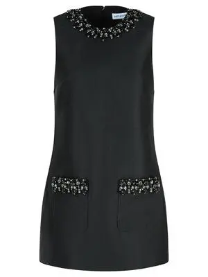SELF-PORTRAIT SELF-PORTRAIT Embellished Crew Neck Polyester Dress
