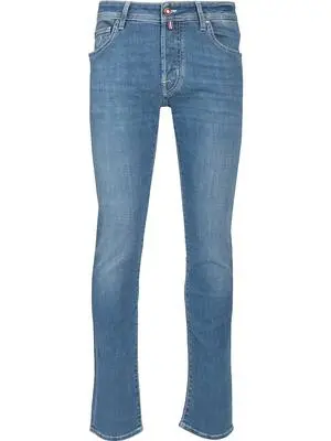 Jacob Cohen Jacob Cohen Super Slim Fit Nick Jeans With Tobacco Stitching Blue