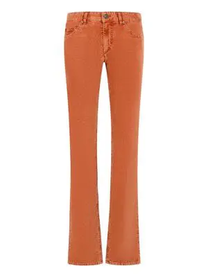Isabel Marant Étoile Rust Cotton Blend Pants - Orange