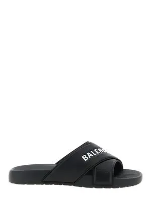 Balenciaga Sporty Pool Slides - Multicolor