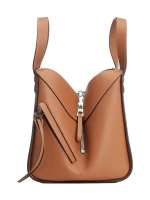 Loewe Compact Hammock Bag In Calfskin - Brown