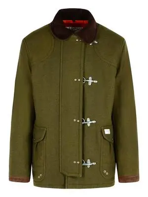 FAY 4ganci Wool Blend Jacket - Green