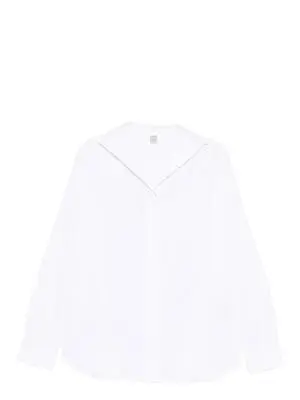 TOTEME Sharp Popeline Shirt - White