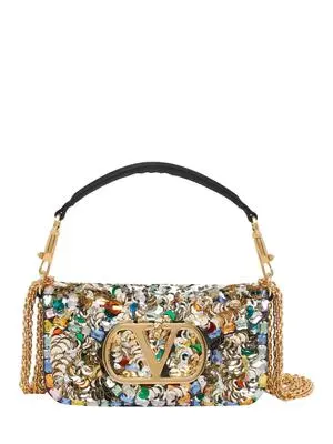 VALENTINO VALENTINO GARAVANI Small Embroidered Loco Shoulder Bag