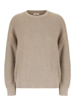 Brunello Cucinelli Ribbed Crew Neck Pullover - Multicolor