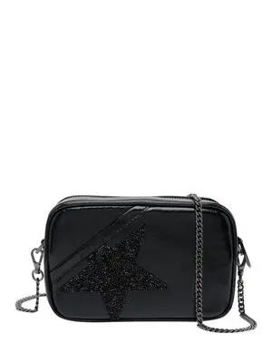 GOLDEN GOOSE Mini Star Crossbody Bag - Black