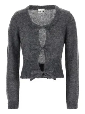 GANNI Knitwear With Bow Detailing - Multicolor