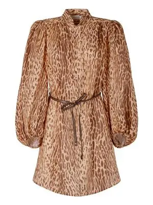 Zimmermann Cascadian Tunic Dress - Brown