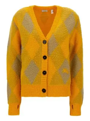 BURBERRY BURBERRY Argyle V-Neck Cardigan