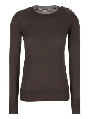 Stella McCartney Button Detailed Crew Neck Knitwear - Multicolor