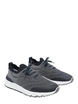 Brunello Cucinelli BRUNELLO CUCINELLI Techno Cotton Runner Sneakers Blue