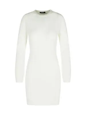 BALMAIN BALMAIN Viscose Blend Dress With Monogram Pattern