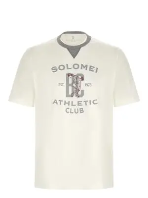 Brunello Cucinelli Printed T-shirt - White