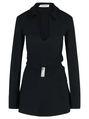 Attico Viscose Blend Mini Dress - Black