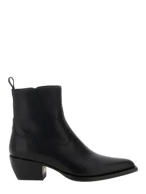 GOLDEN GOOSE Debbie Texan Ankle Boots - Black
