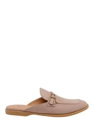 TOD'S Suede Loafers With Buckle Detail - Pink
